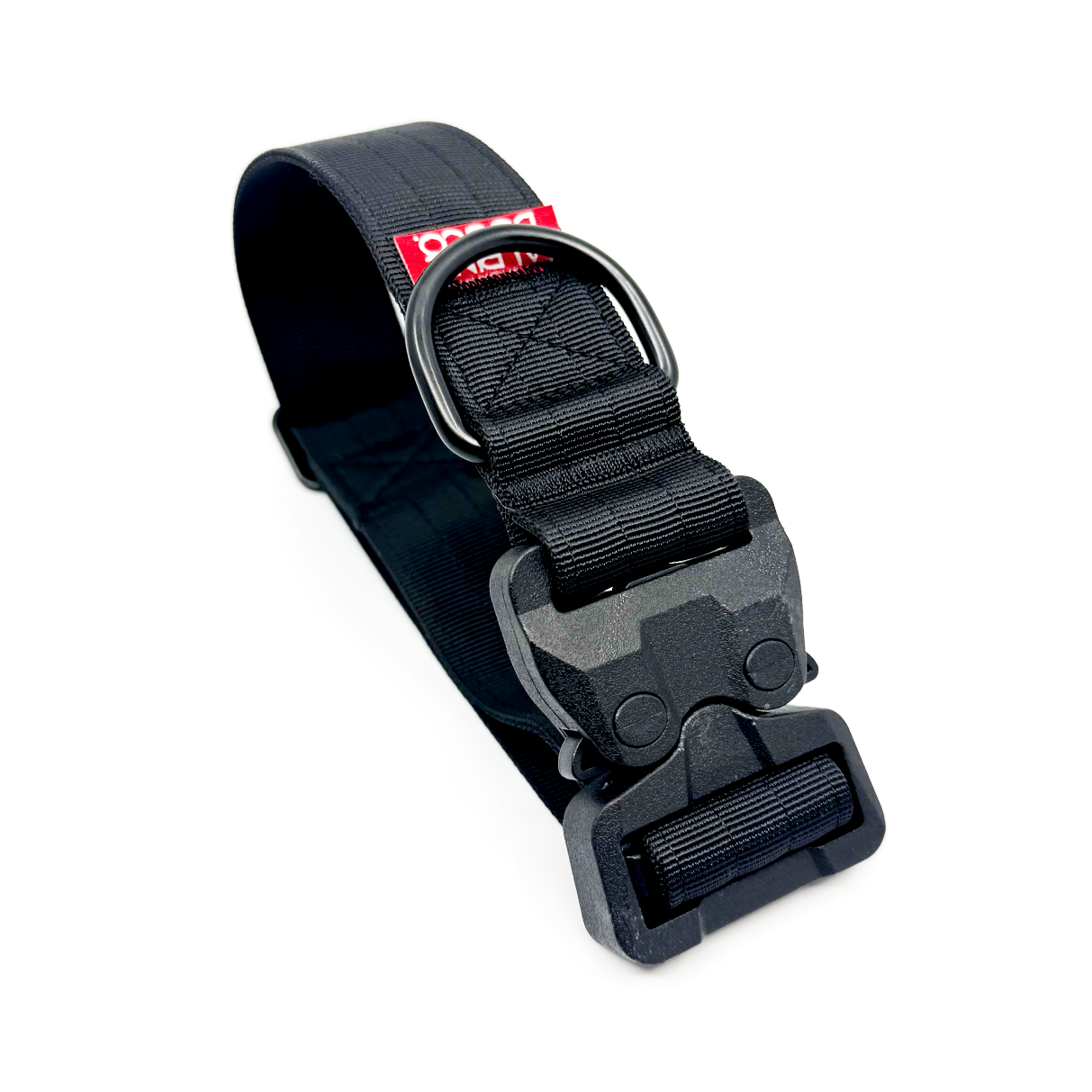 1.5" Tacti Lite Dog Collar - Black (no handle) – Alpine Dog Co.